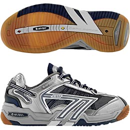 Hi Tec H700 4SYS Squash Mens Shoe GreyNavySilver ONLY SIZE 7 8 LEFT IN ...
